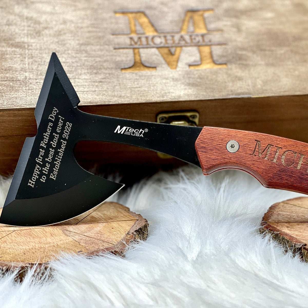 Personalized Throwing Axe – Engraved Hatchet Set Gift for Him, Groomsm ...